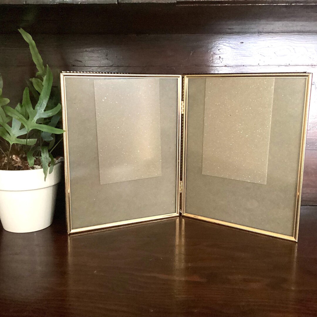 8” X 10” Vintage Gold-tone Bi-fold Metal Frames * Hollywood Regency - Etsy