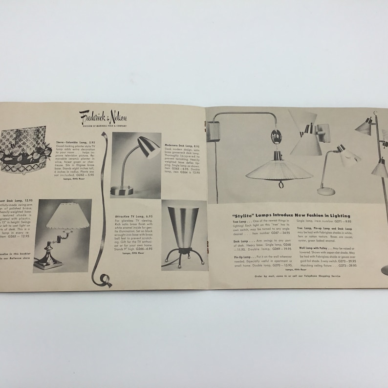 Mid Century Modern Ephemera Frederick and Nelson Christmas - Etsy