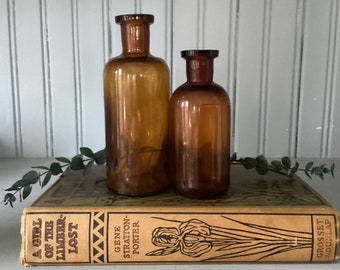 Vintage Brown Bottles - Etsy