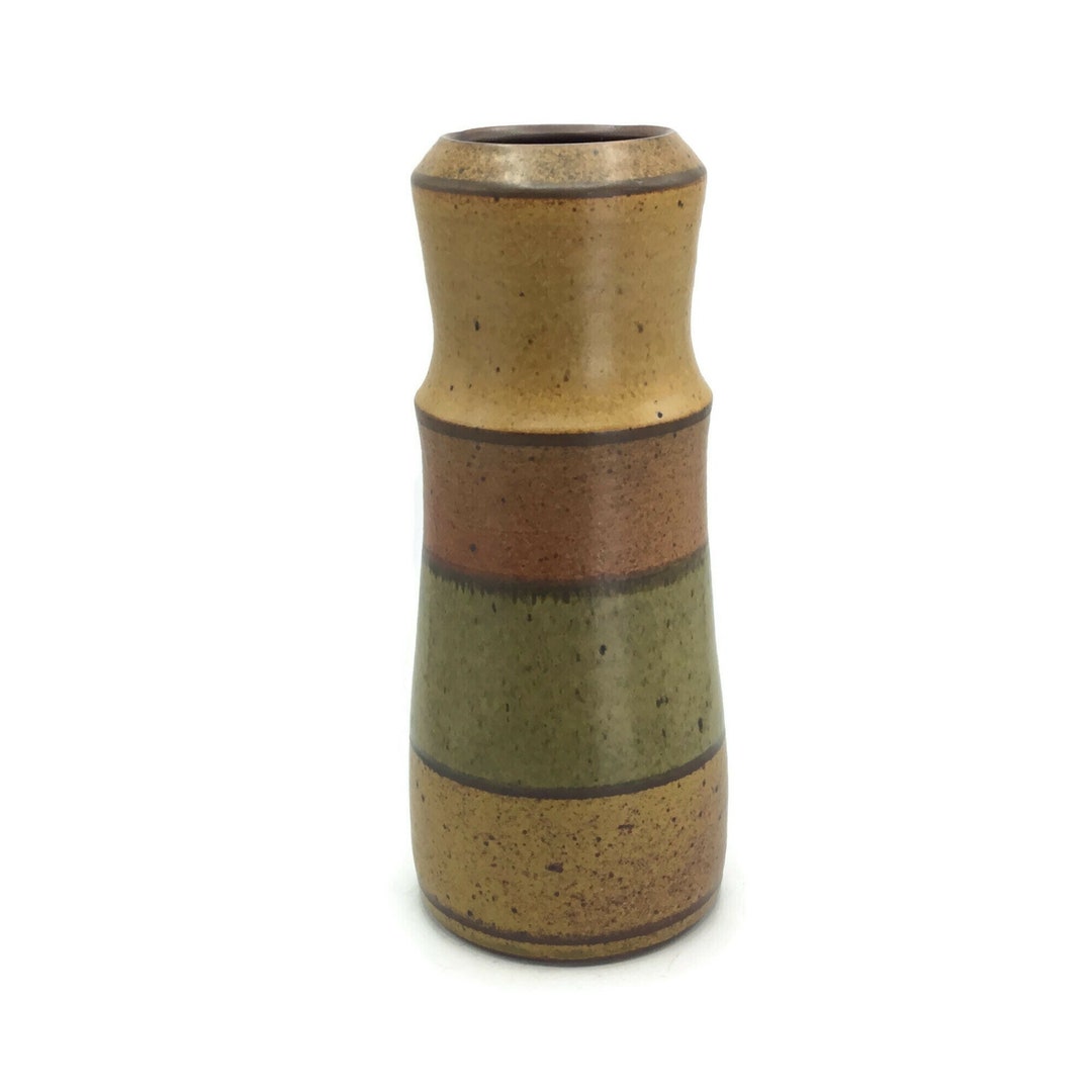 1970s J Flaherty Patrick Creek Pottery Vase Vintage Signed Studio Art ...