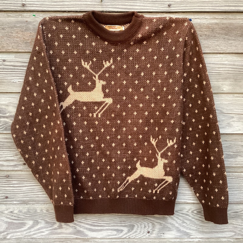 Reindeer Sweater - Etsy