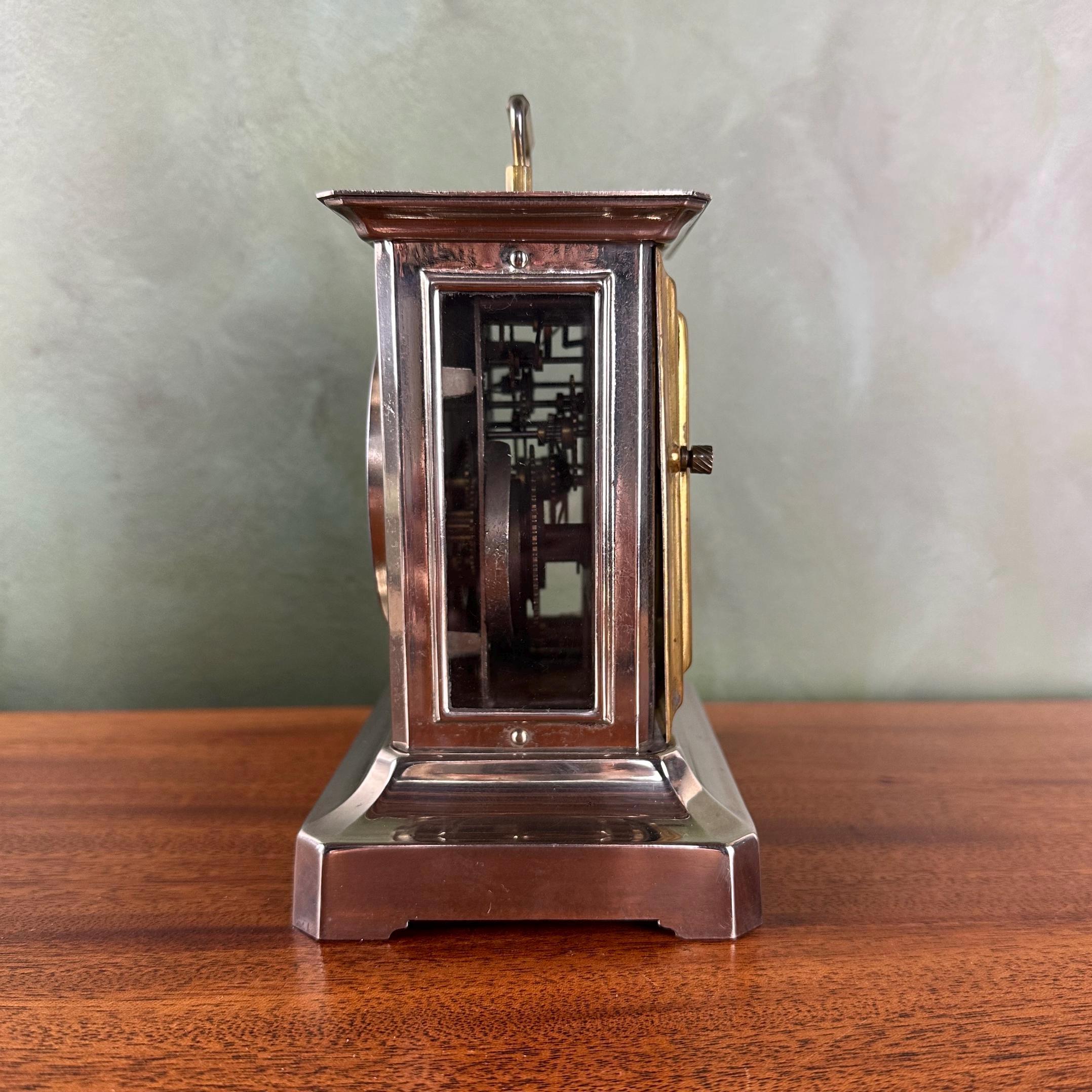 Antique German Carriage Clock With Music Box Alarm - Etsy