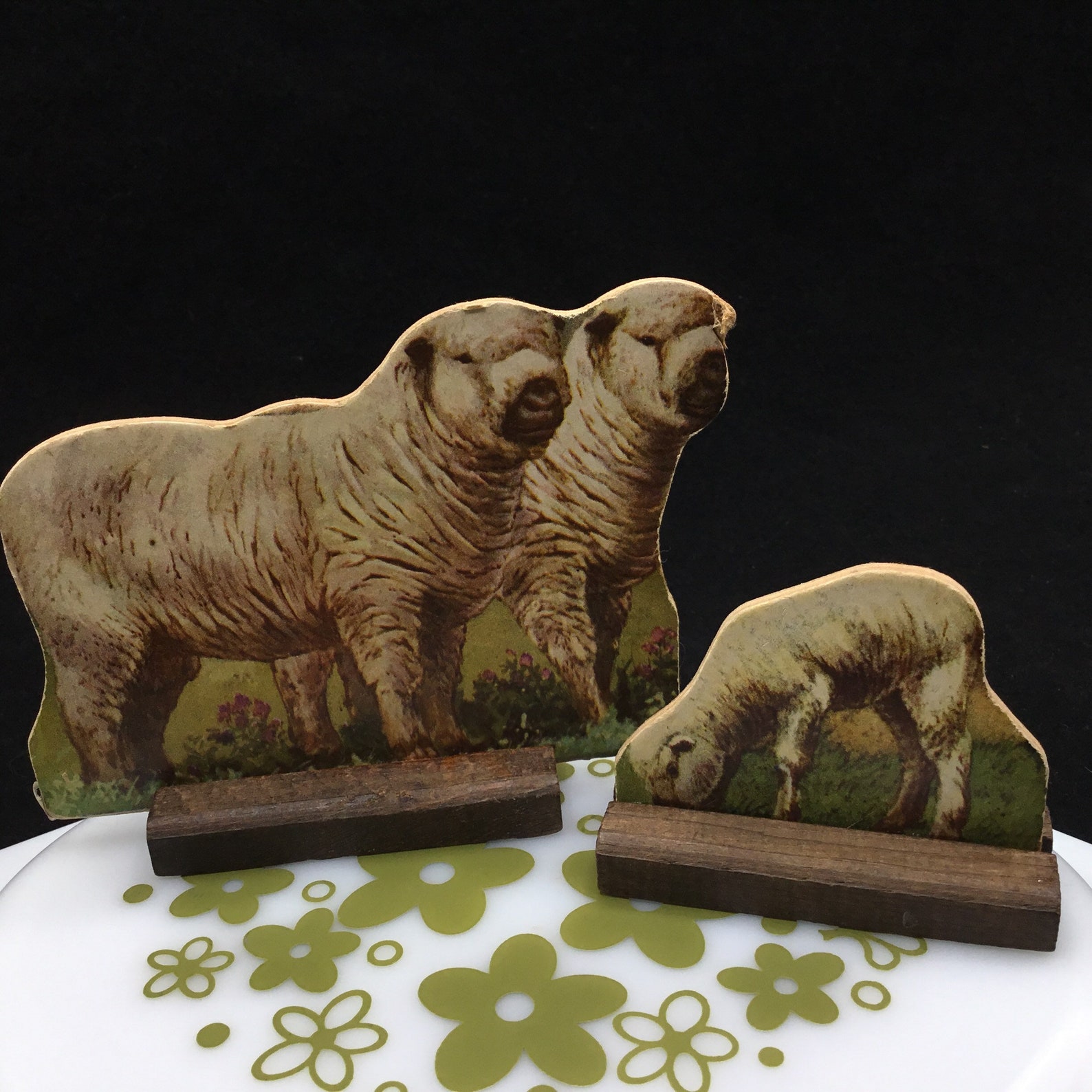 Vintage Farm Animal Stand-Up Educational Graphic Toy | Etsy