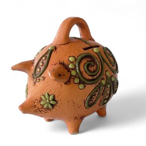 Vintage Fitz and Floyd Piggy Bank 1960's Papier-mâché Coin Bank - Etsy