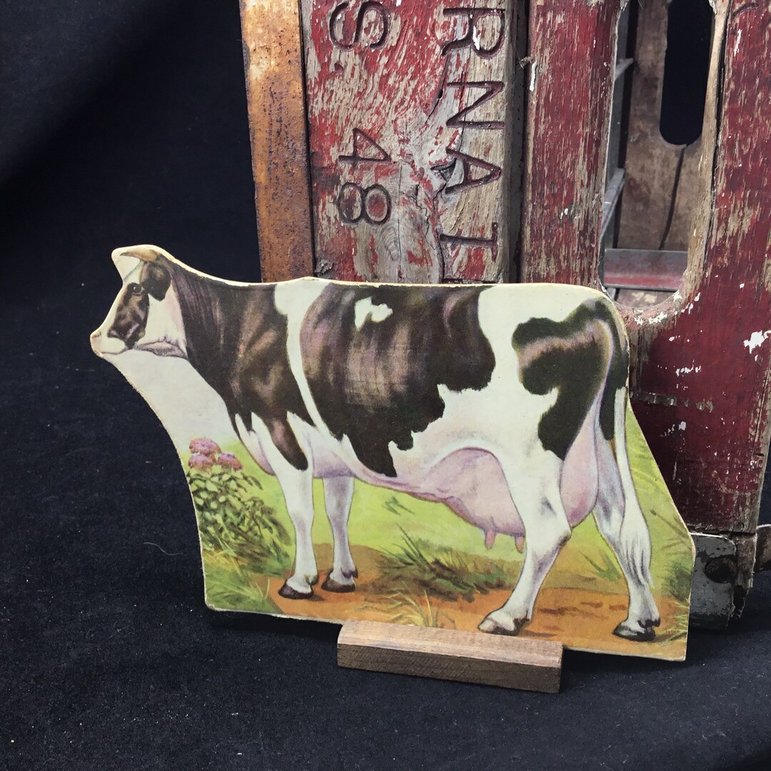 Vintage Farm Animal Stand-up * Educational Graphic Toy * Whitman ...
