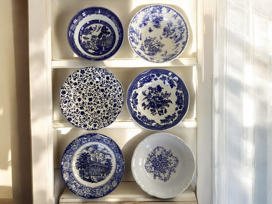 Mix and Match Blue and White Cereal Bowls * Sold Individually - Etsy