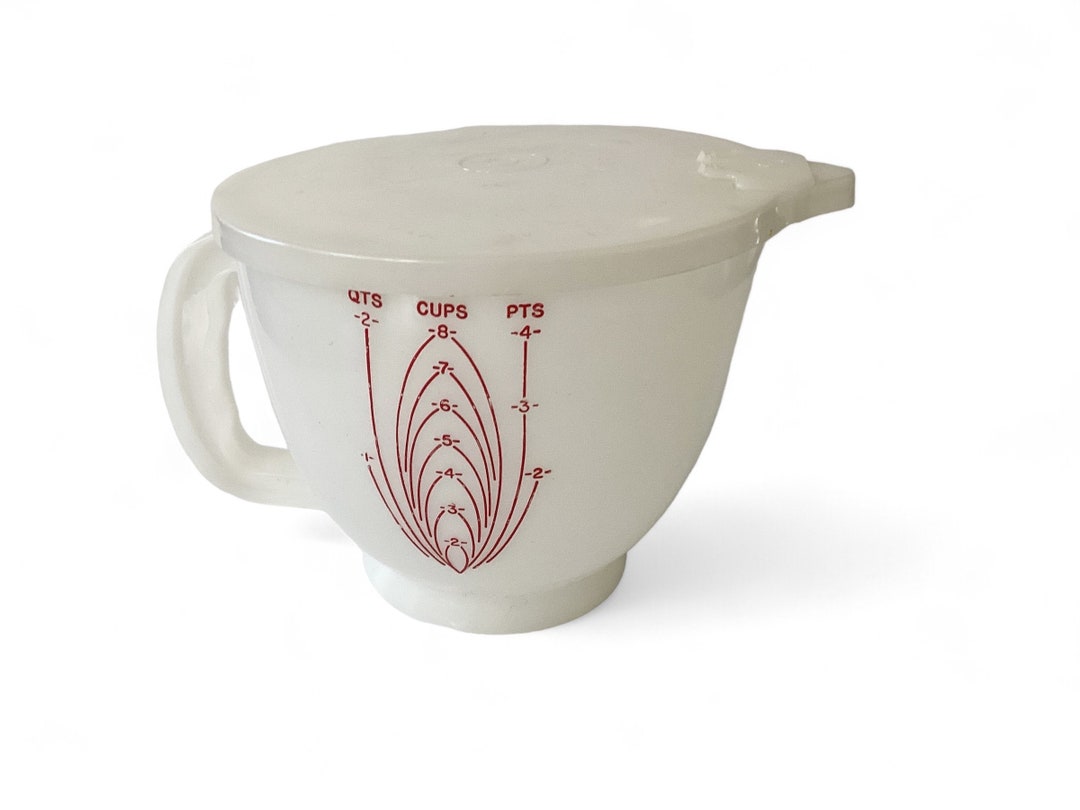 Vintage 8 Cup Tupperware Mix N' Stor Covered Mixing Bowl - Etsy