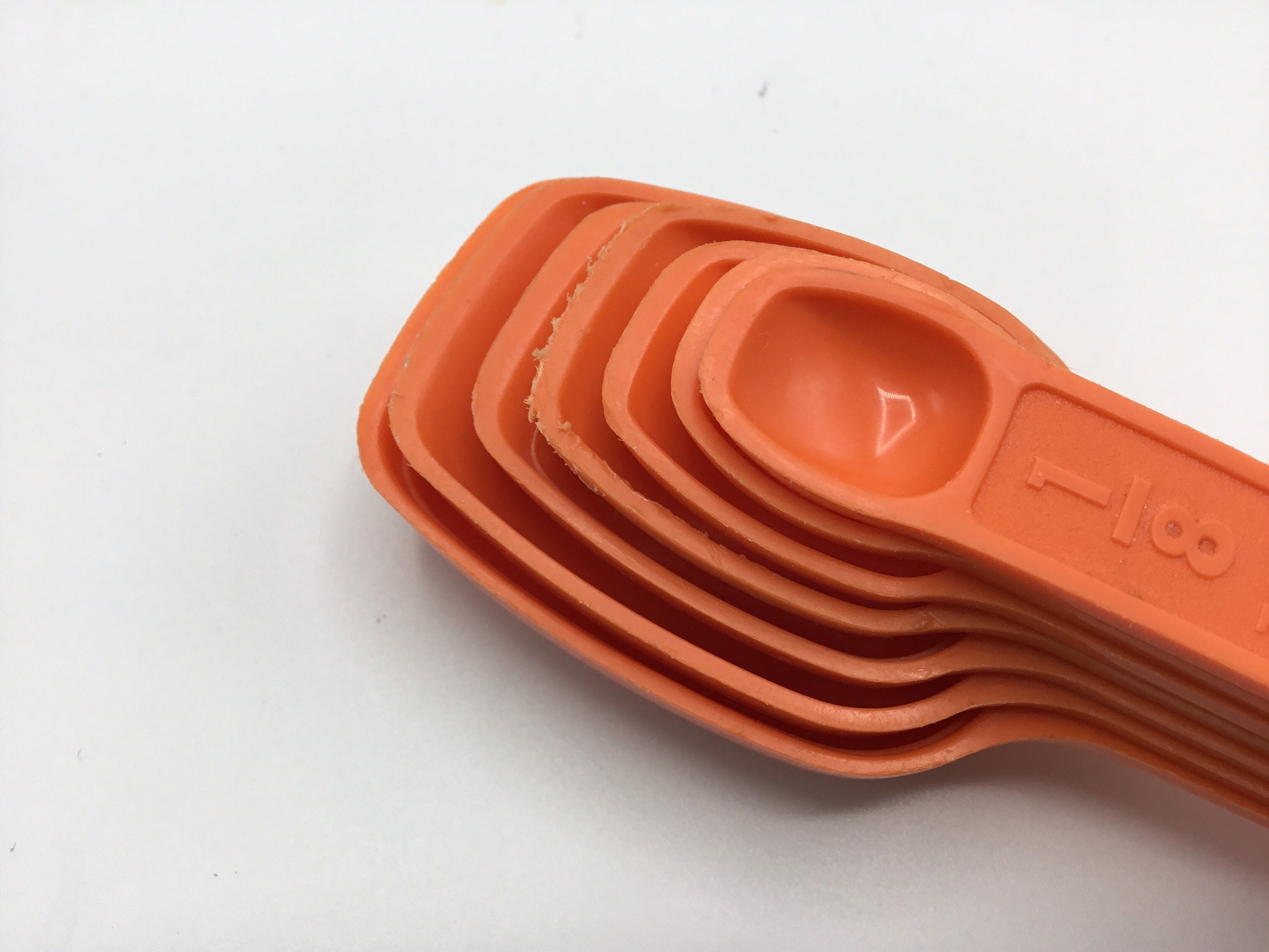 Vintage Tupperware Measuring Spoons Citrus Orange Set of 7 | Etsy
