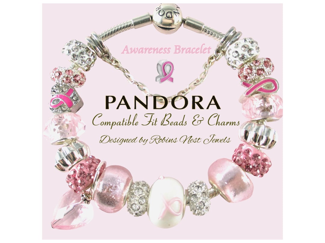 Awareness Bracelet, Beads and Charms Only or CHOOSE With, Pandora or ...