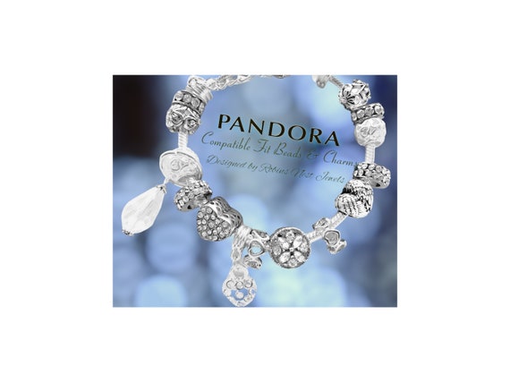 Compatible Fit Charms Beads for Pandora or CHOOSE With Non Pandora Silver Plated SV HEART Etsy UK