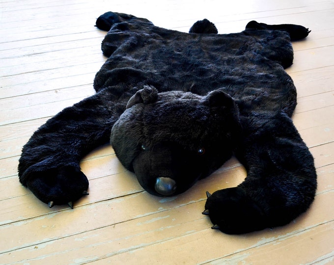 Vintage Teddy Bear Rug Plush Faux Fur Throw - Etsy