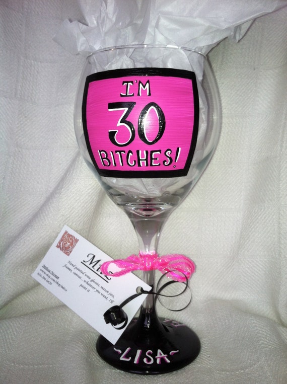 Items Similar To Birthday Wine Glass On Etsy