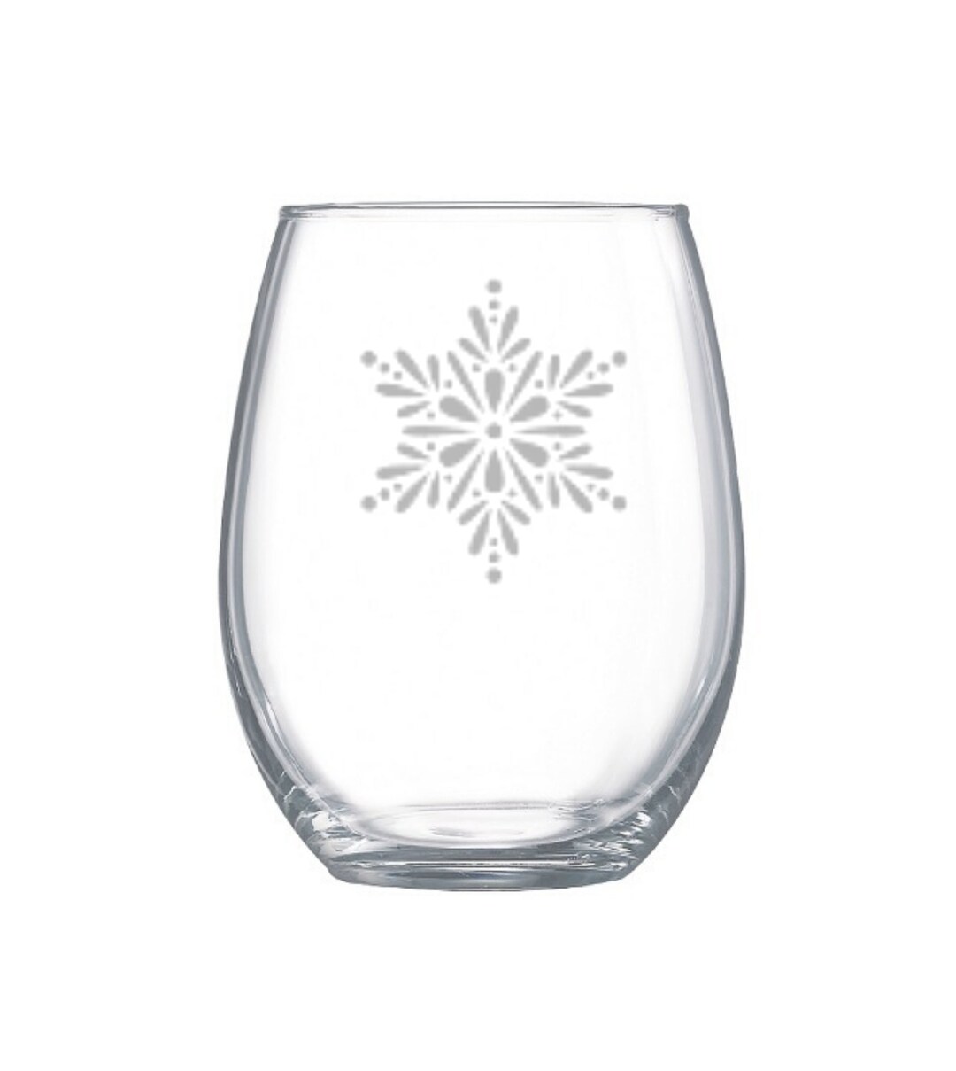 Snowflake Wine Glass, Christmas Glassware, Holiday Wine Glasses, Tis ...