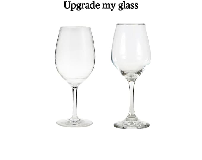 Vintage Clear Hexagon Stemmed Wine Glasses - Etsy