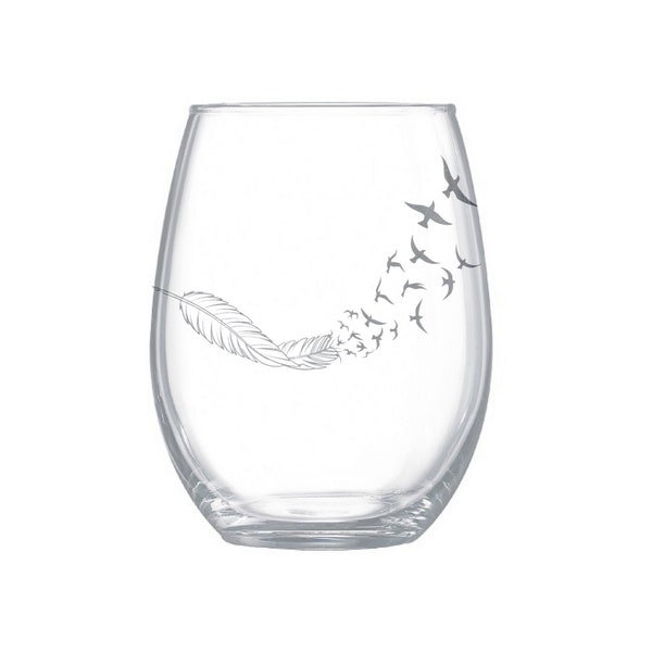 Glass Feather - Etsy