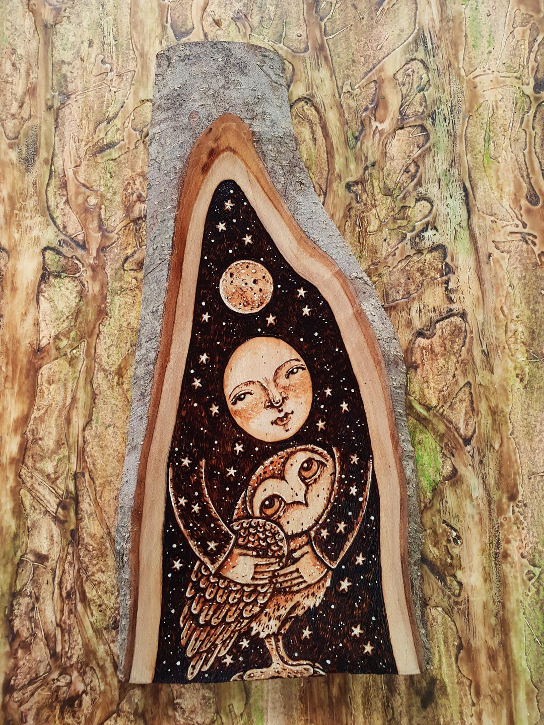 Protect the Owl ~ an Original Wood Burning, Art, Pyrography ...
