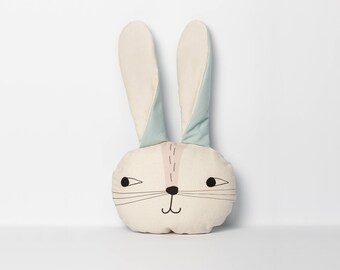 Rabbit cushion | Etsy