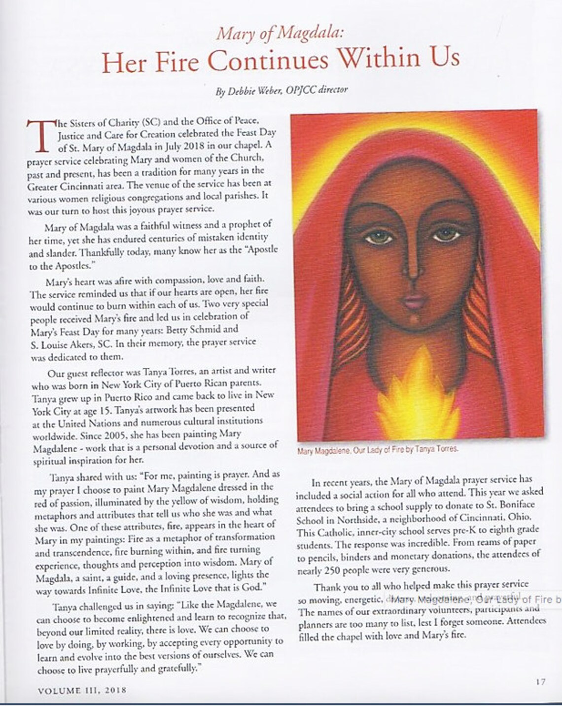 Mary Magdalene, Our Lady of Fire - Contemporary Icon - Etsy