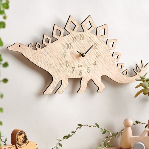 Dinosaur Wall Clock Triceratops Modern Clock - Etsy