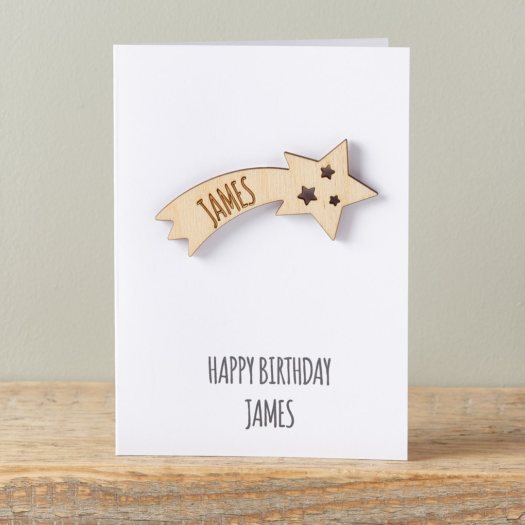 Personalized Shooting Star Card - Etsy