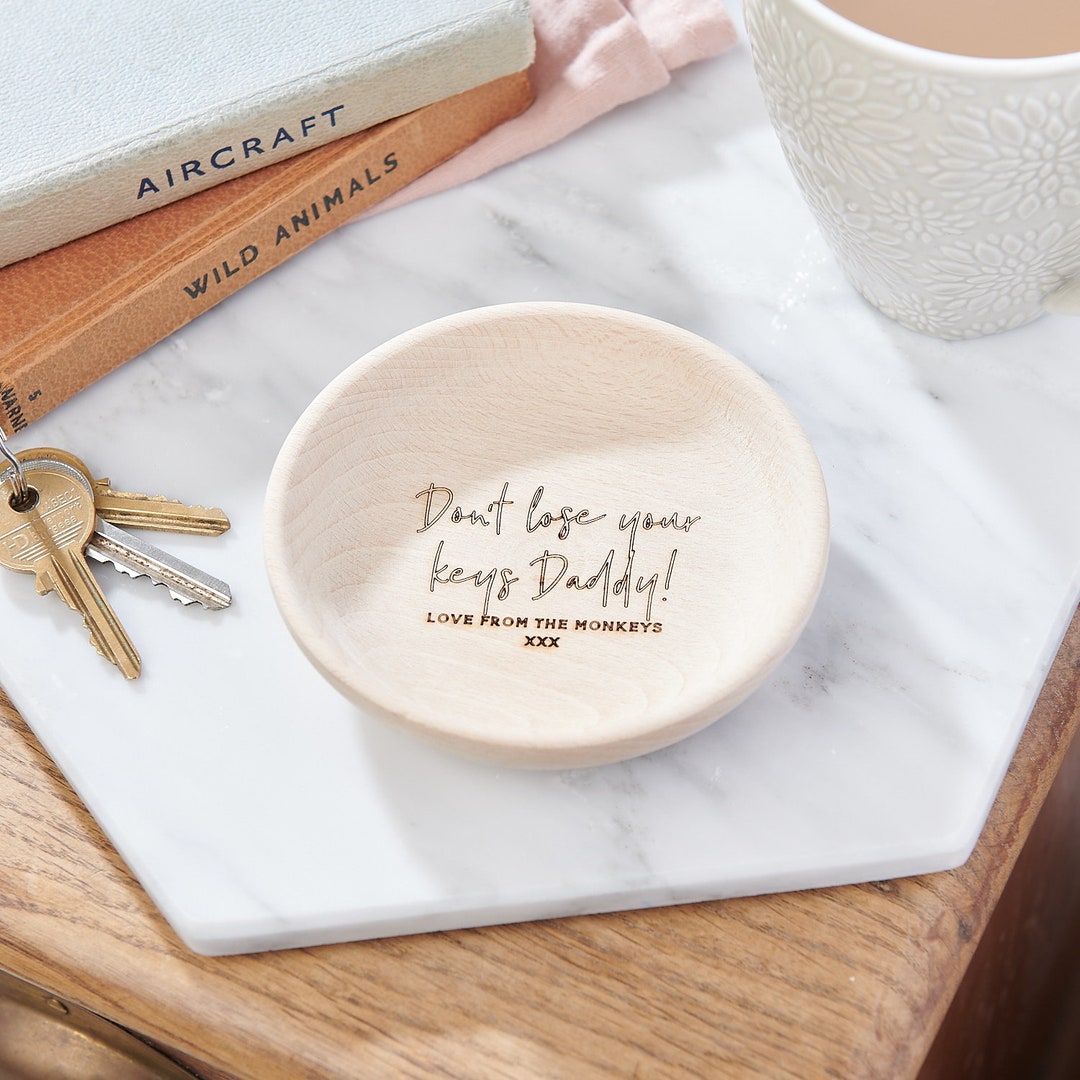 Personalised Dad's Key Dish - Etsy