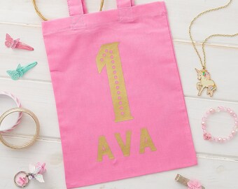 Personalized Girl Pink Star Birthday Party Favor Bags Pinks - Etsy