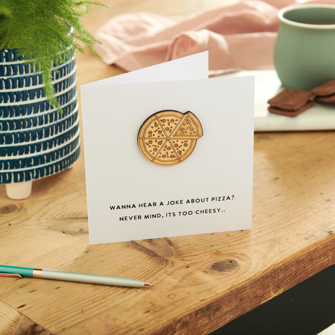 Wooden Keepsake Pizza Card - Etsy