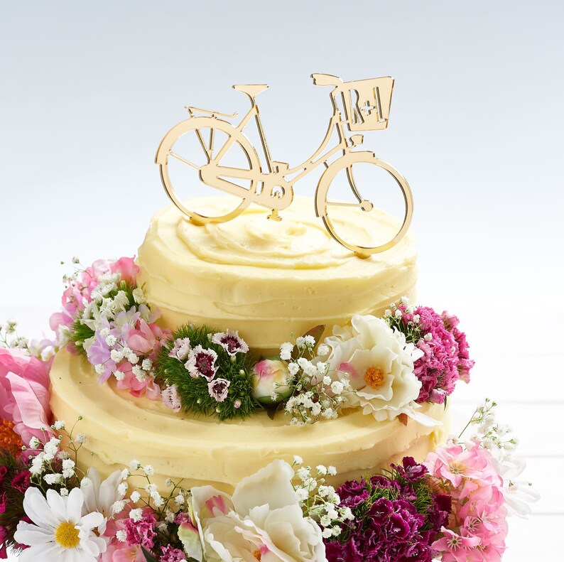Personalised Bicycle Cake Topper | Etsy