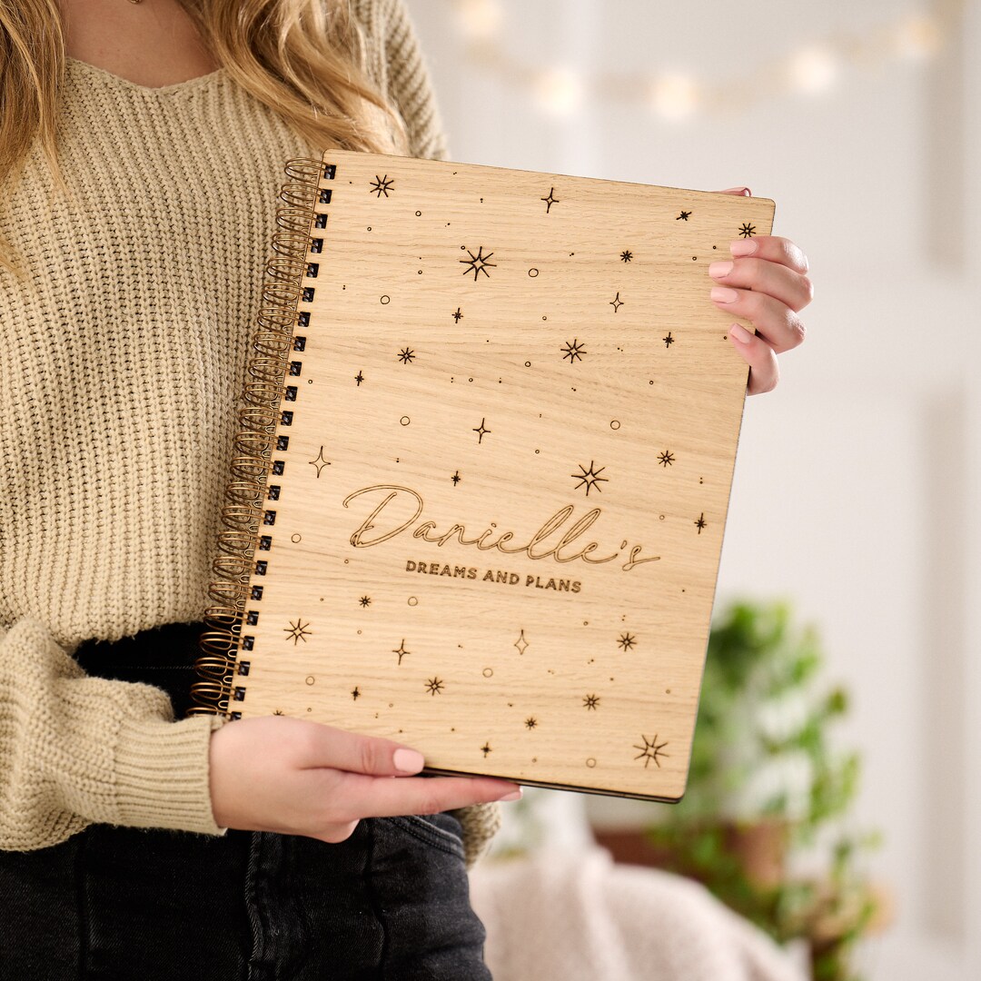 Personalised Moon and Stars Notebook - Etsy