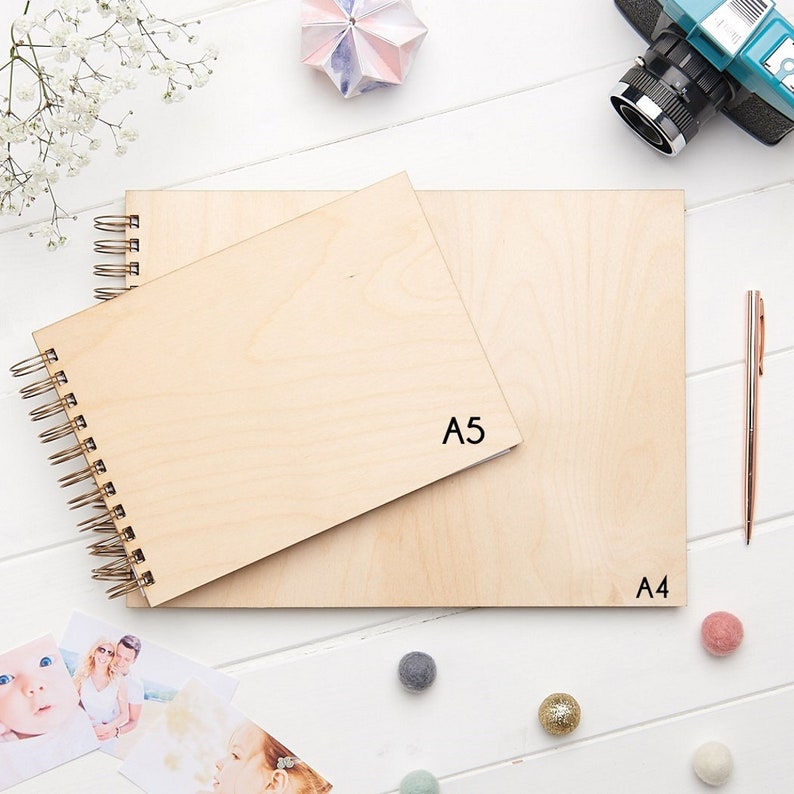 Personalised Wooden Birthday Memory Book - Etsy