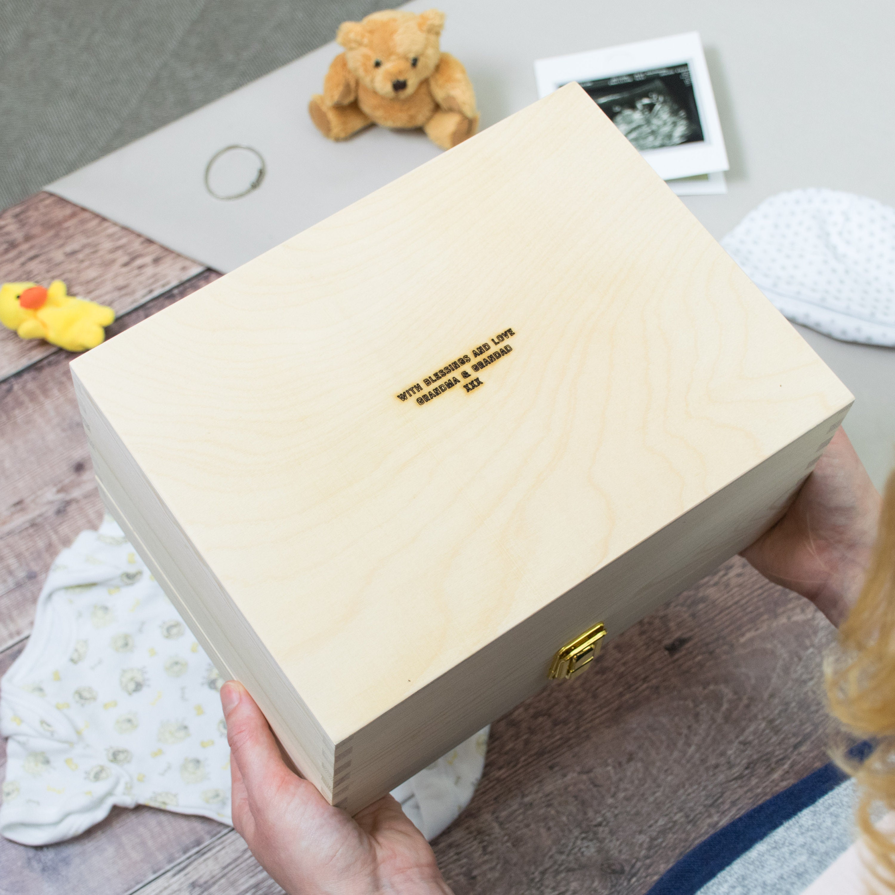 Personalised Christening Keepsake Box | Etsy