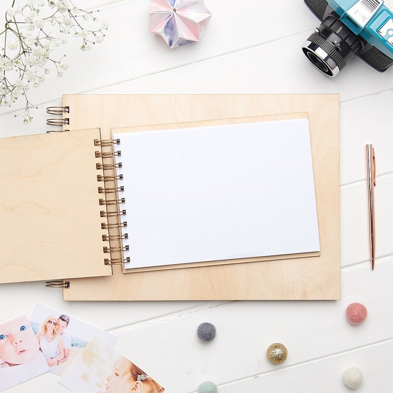 Personalised Wooden Birthday Memory Book - Etsy
