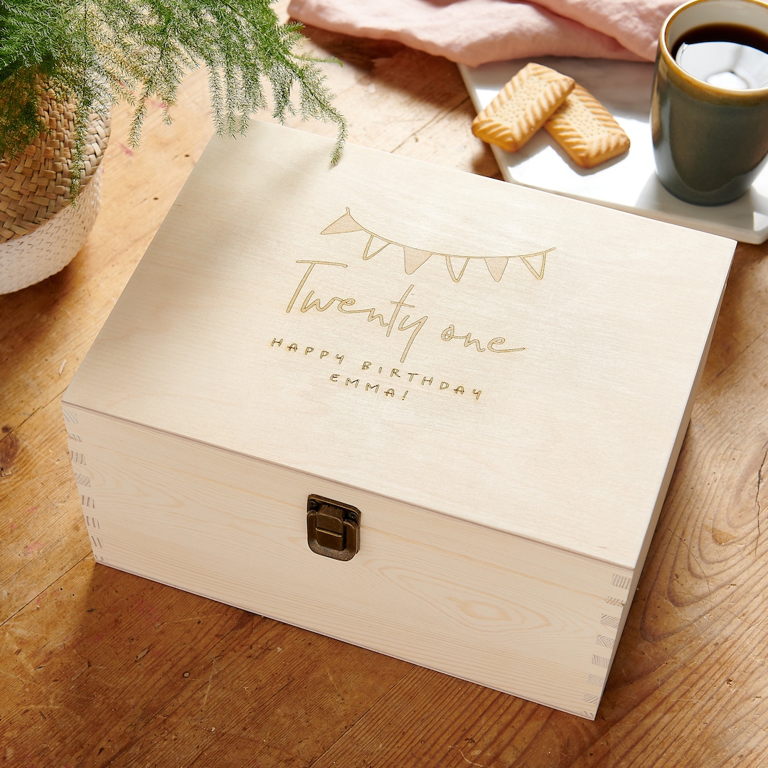 Personalised Birthday Gift Keepsake Box - Etsy
