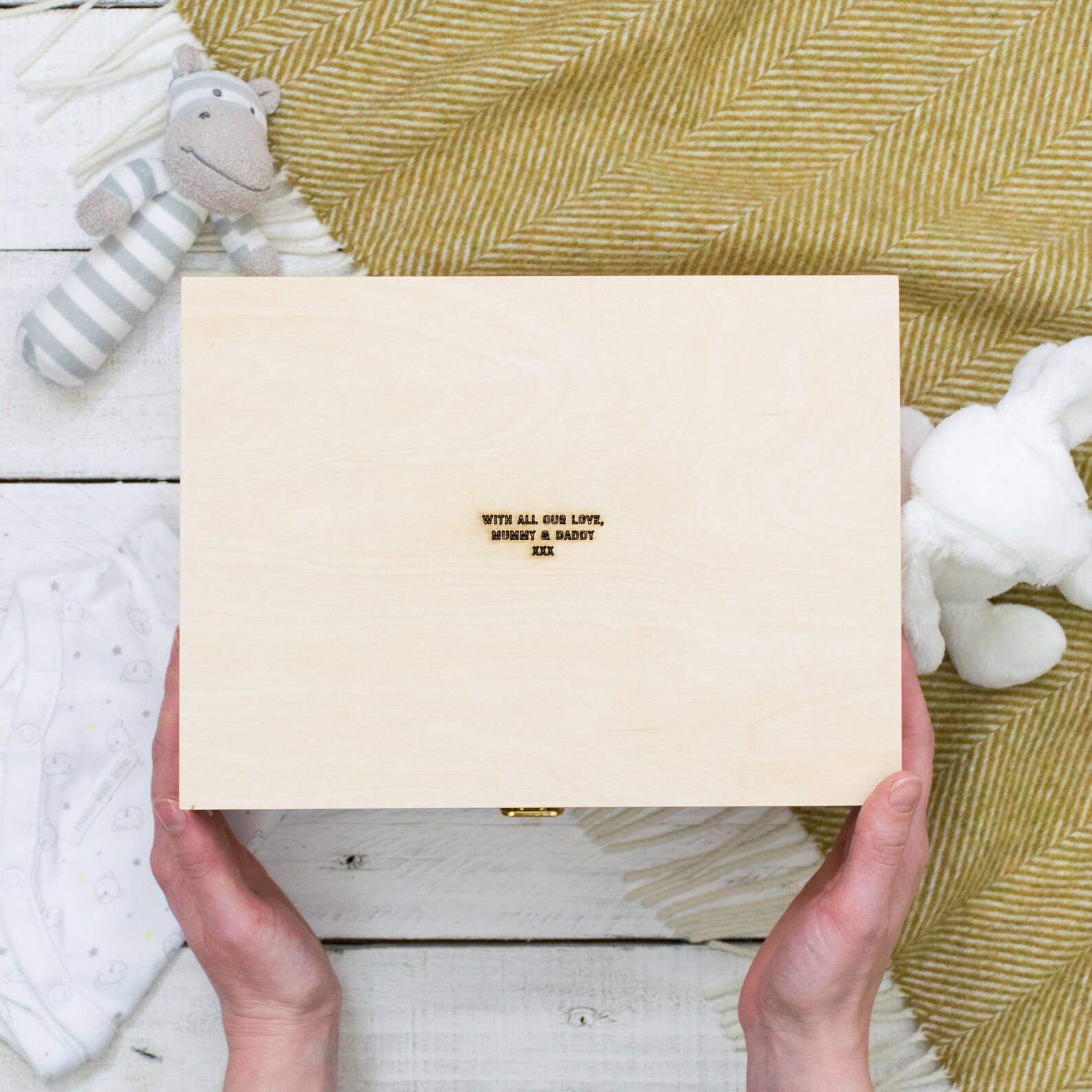 Personalised Floral Baby Memory Box - Etsy