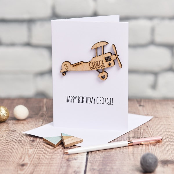 Airplane Card - Etsy