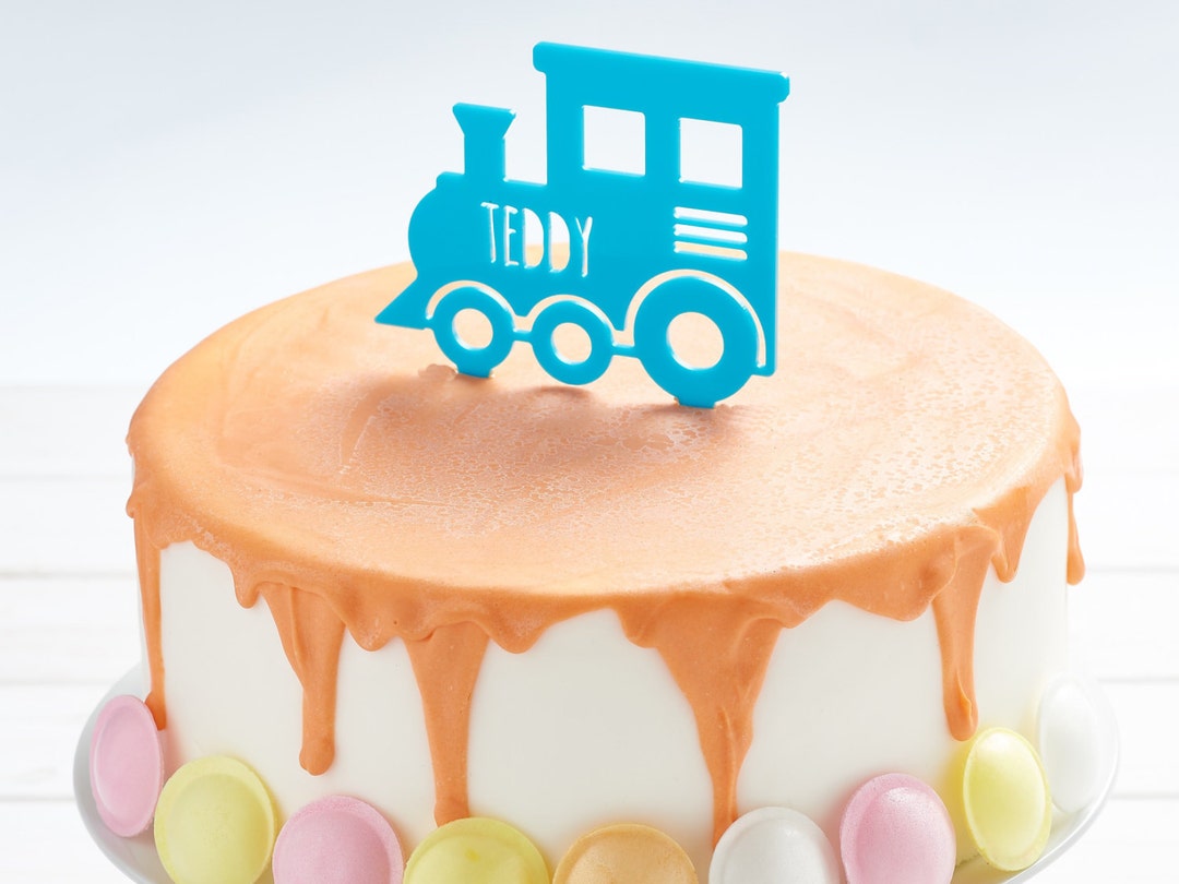Personalized Train Cake Topper - Etsy