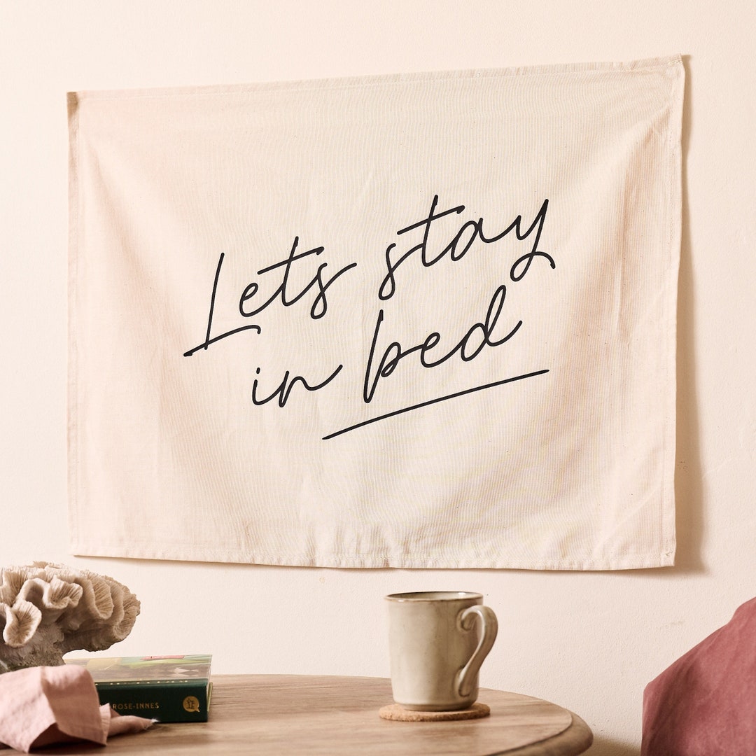 Personalised Slogan Linen Banner - Etsy