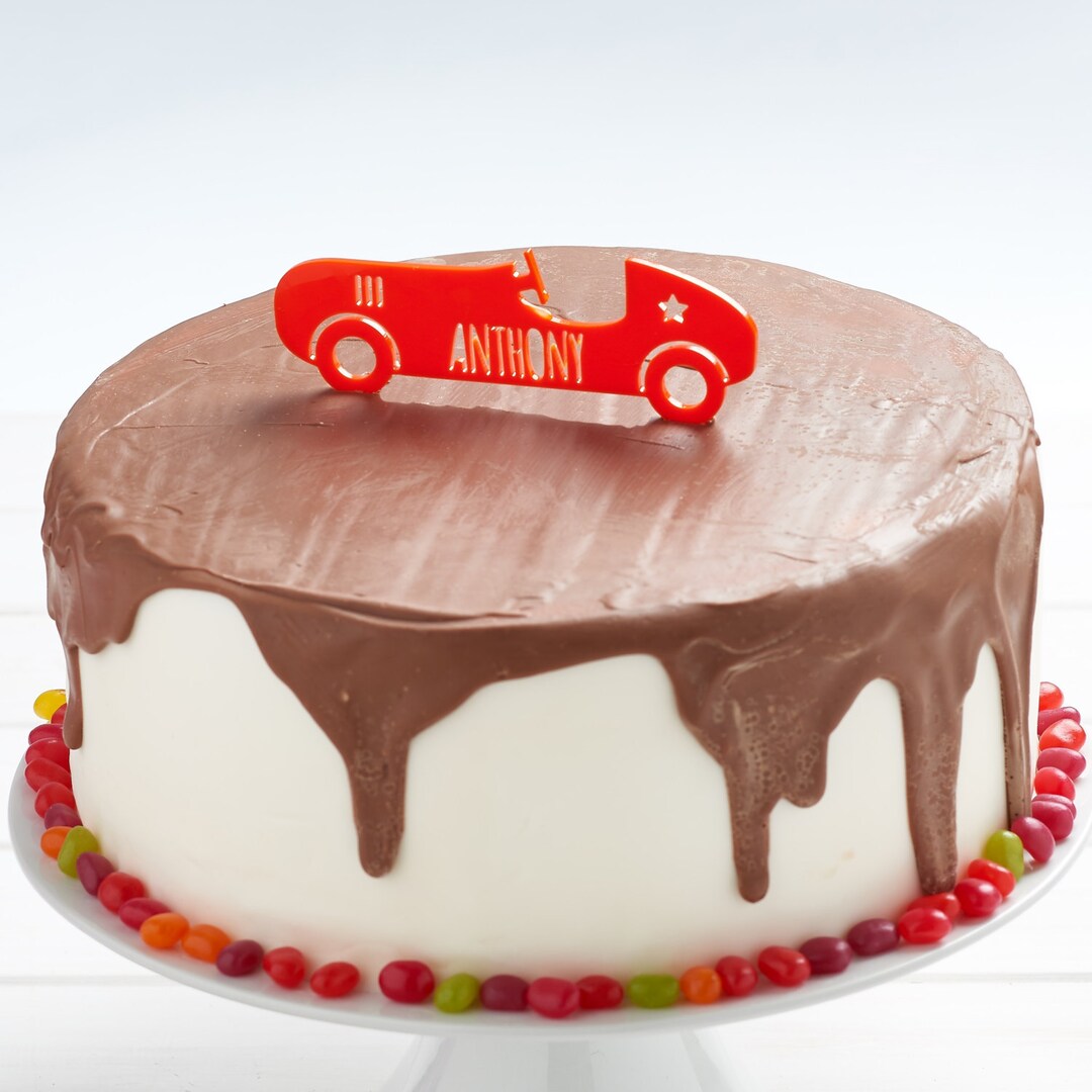 Personalized Car Cake Topper - Etsy