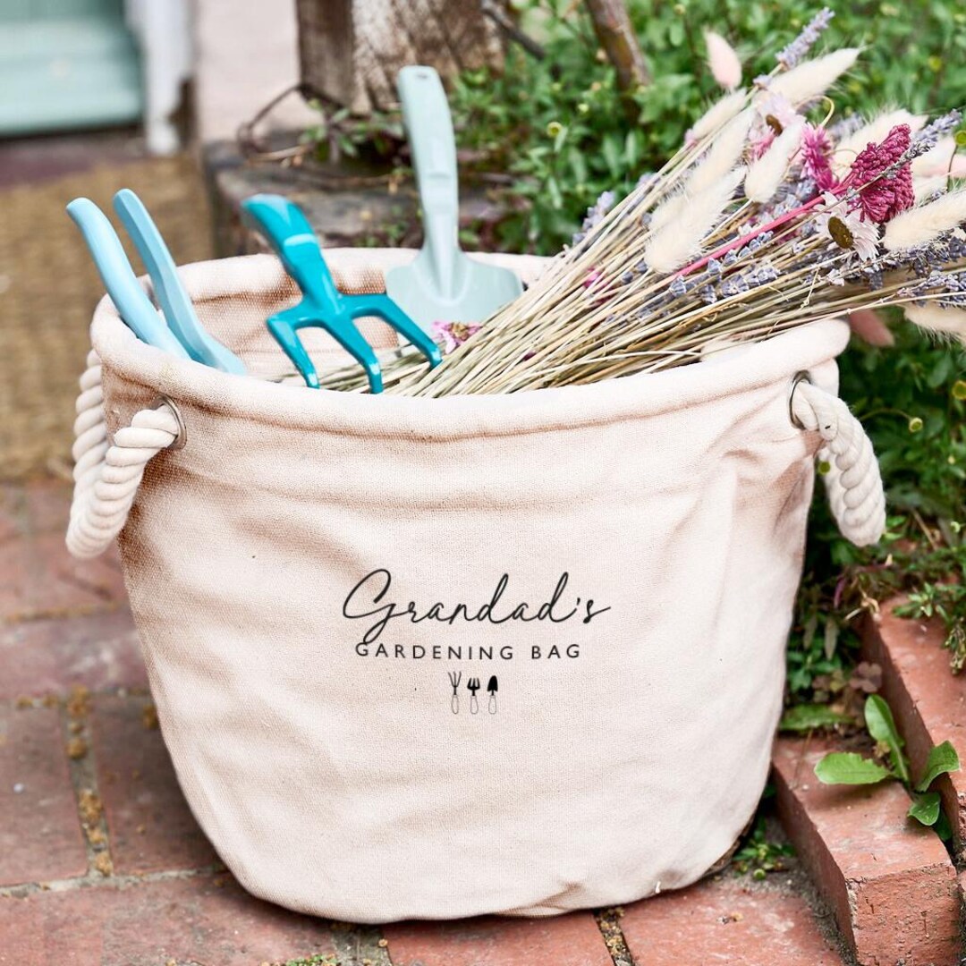 Personalised Gardening Tools Storage Basket - Etsy