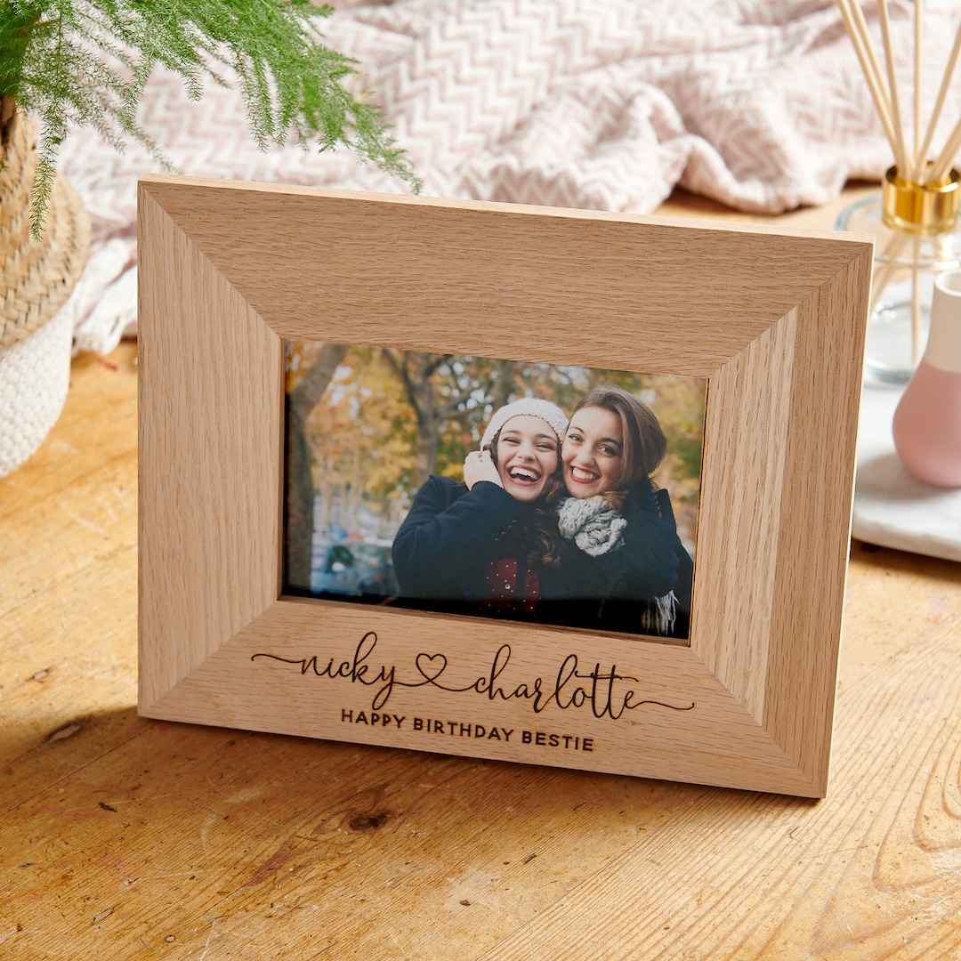 Personalised Wooden Best Friend Photo Frame - Etsy