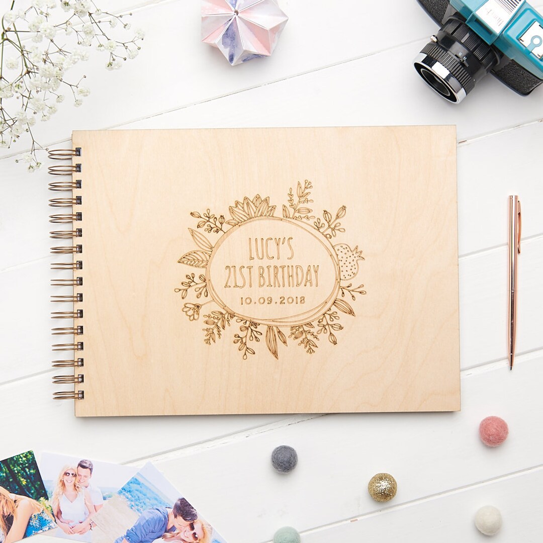 Personalised Floral Birthday Memory Book - Etsy