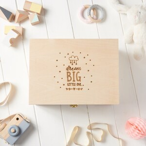 Personalised Dream Big Little One Keepsake Box - Etsy