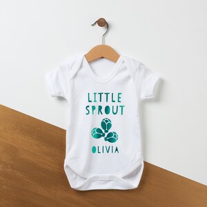 First Christmas Little Sprout Baby Grow - Etsy