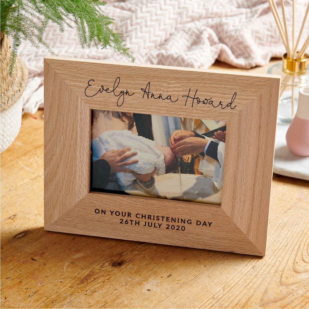 Personalised Christening Photo Frame - Etsy