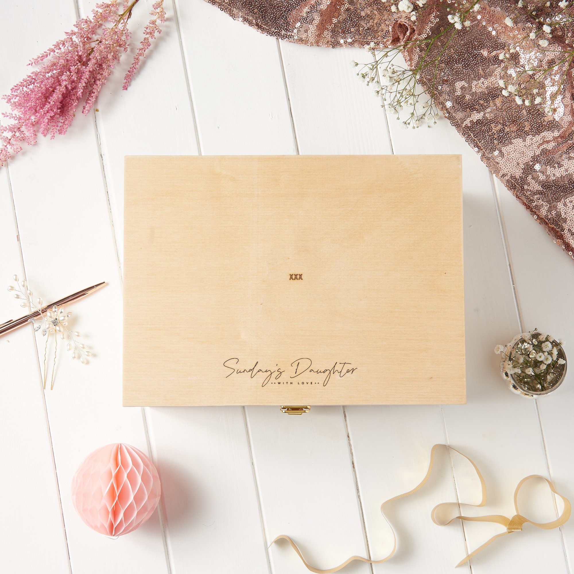 Personalised Wooden Wedding Keepsake Box | Etsy UK