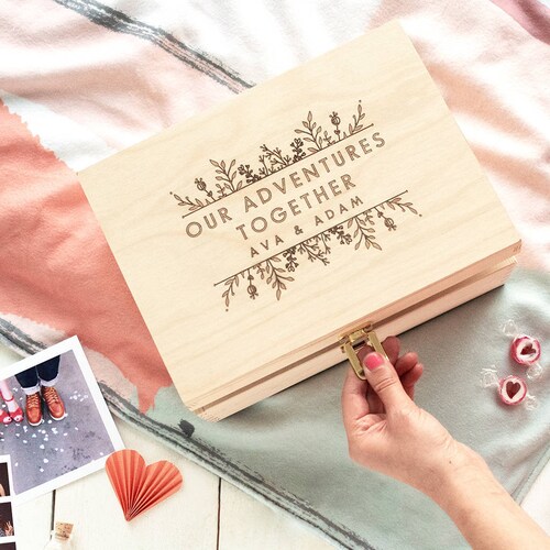 Personalized Wedding Keepsake Box for Couples Personalised - Etsy
