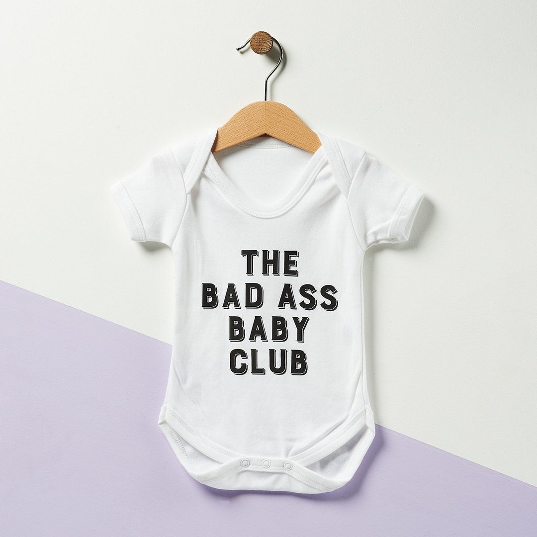 The Bad Ass Baby Club Baby Grow - Etsy
