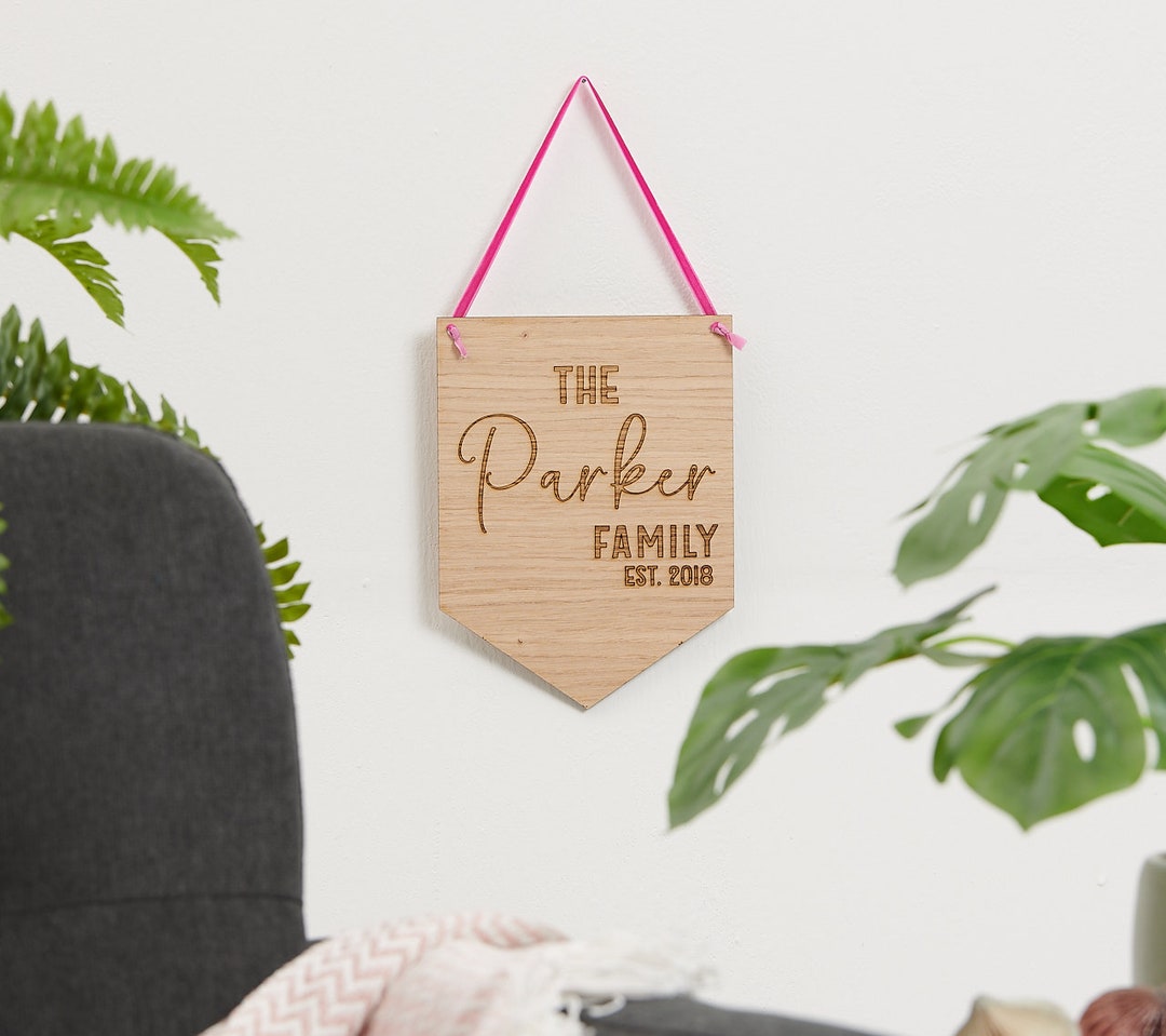Personalised Wooden Family Plaque - Etsy