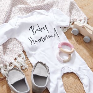 Personalised Newborn Baby Grow - Etsy UK