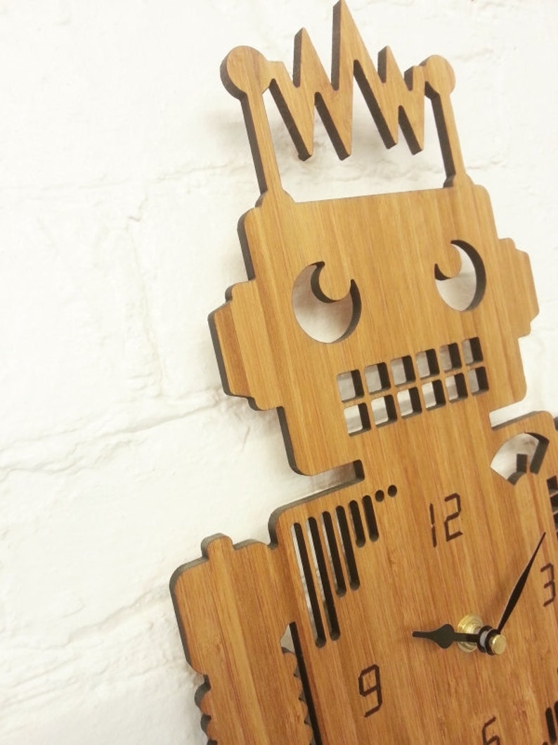 Robot Modern Wall Clock | Etsy